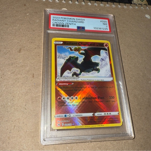 Pokémon | Toys | Pokemon Radiant Charizard Trading Card Red And Gold ...